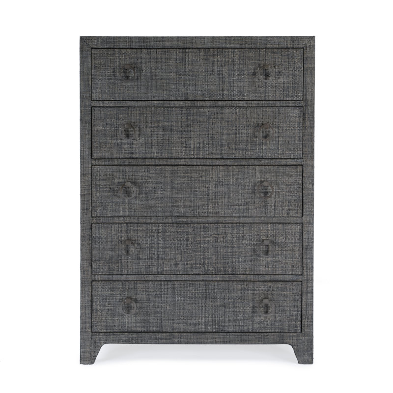 Birch Lane™ Cleo 5 - Drawer Raffia Chest | Wayfair