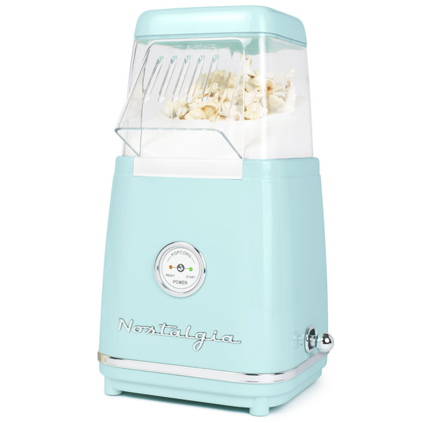Nostalgia Retro Hot Air Popcorn Popper - Aqua | Wayfair.co.uk