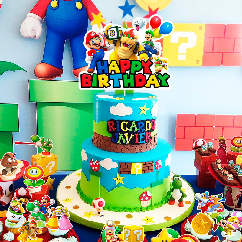 Dakota Fields Super Mario Cake Decorations | Wayfair
