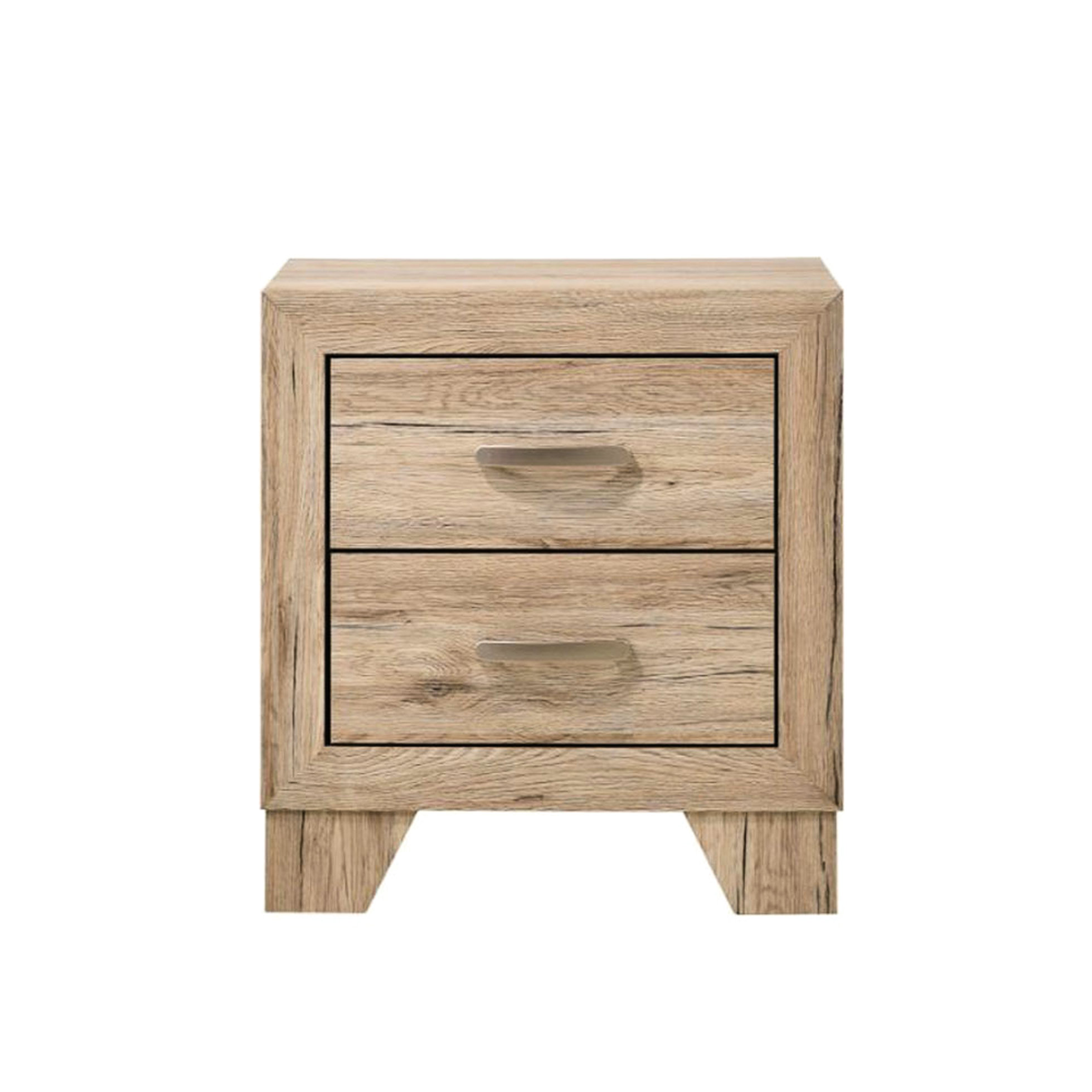 George Oliver Natural 2 Drawer Bedroom Nightstand Furniture - Particle ...