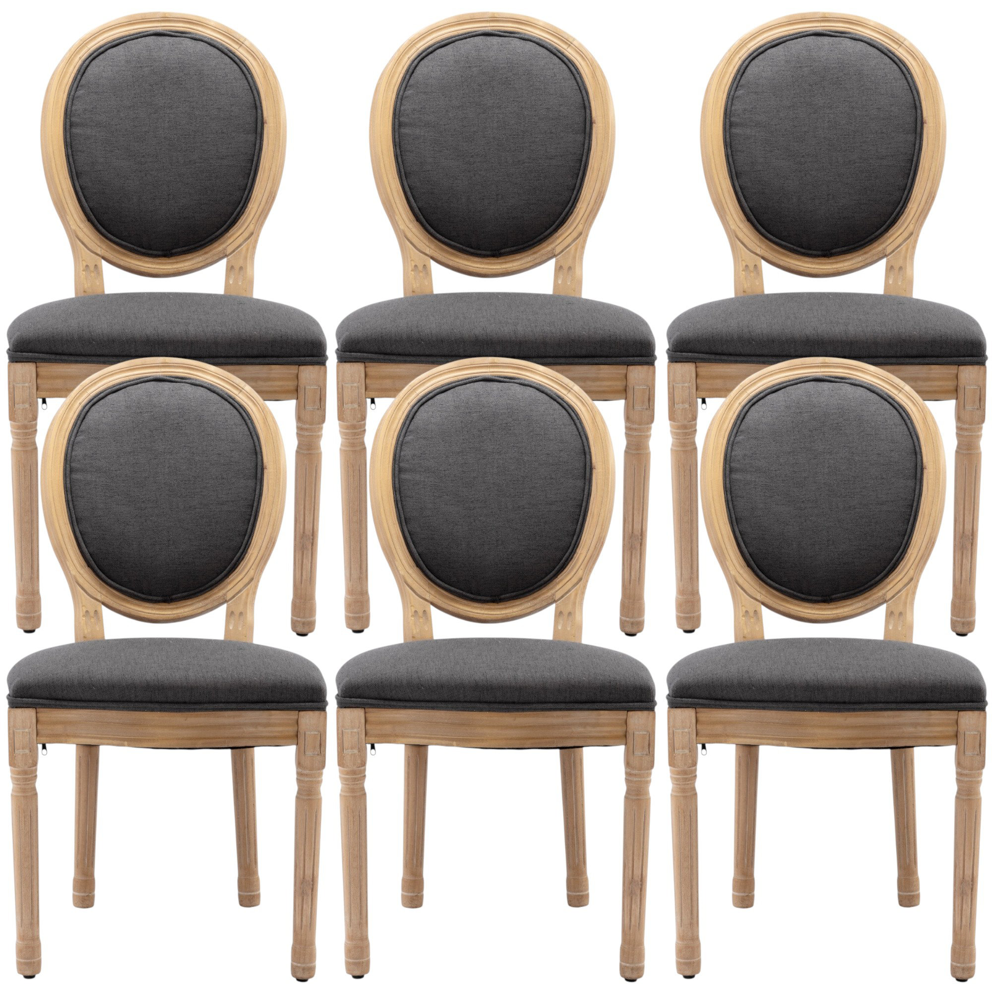 Ophelia & Co. Amando 19.7" H Upholstered Side Chair King Louis Back ...