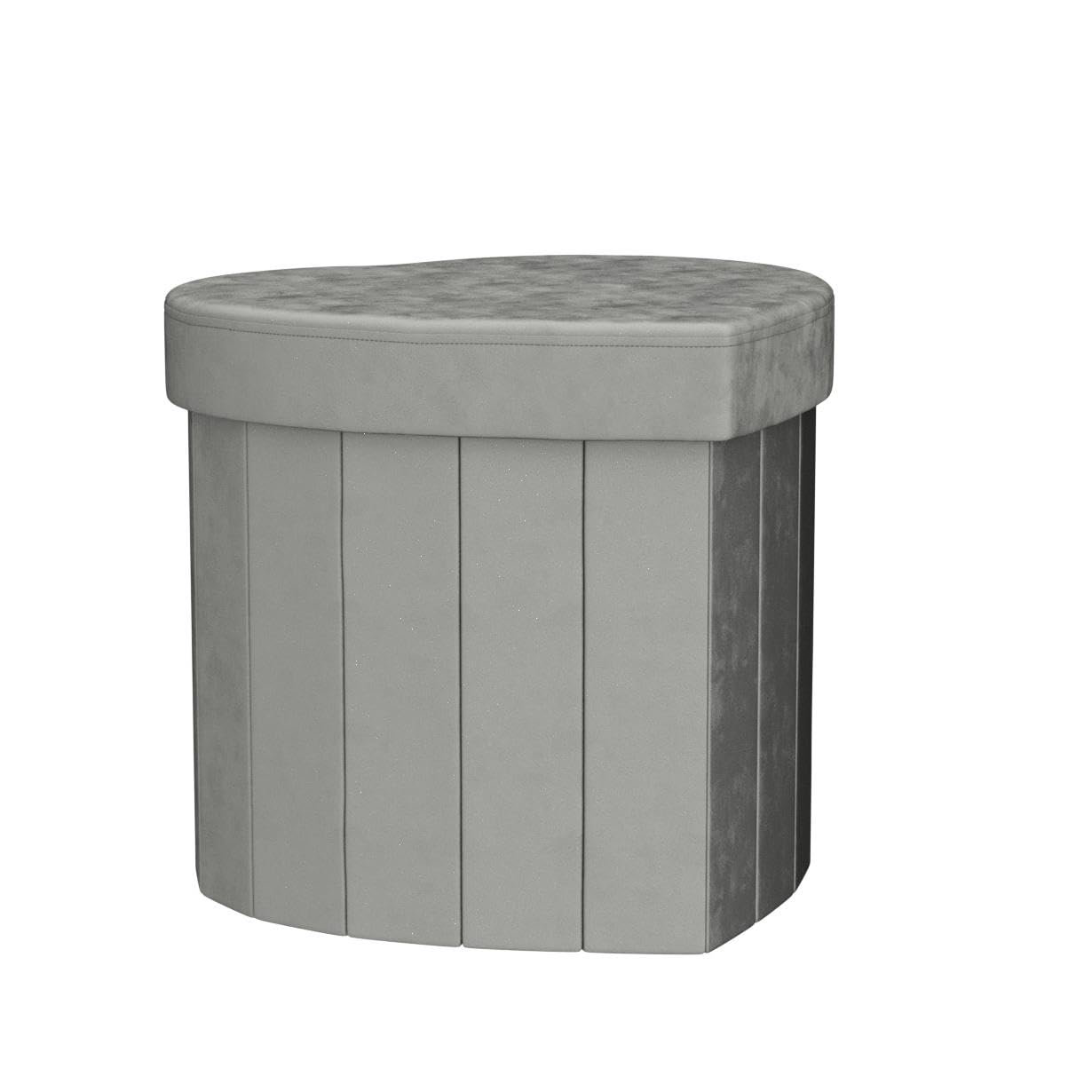 Latitude Run® 220 Lbs Capacity 25 Liters Heart Shaped Folding Velvet ...