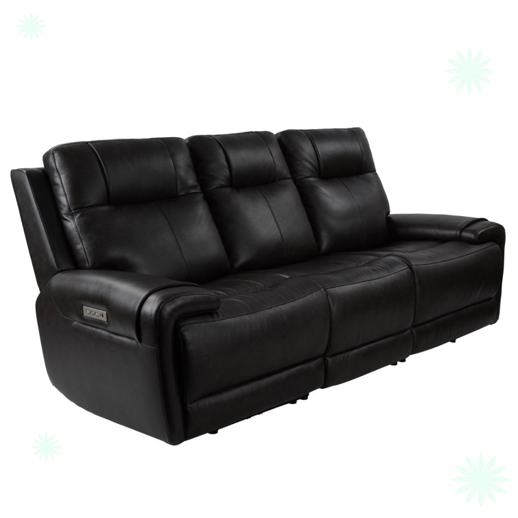 HomeViewto 93.46'' Leather Sofa | Wayfair