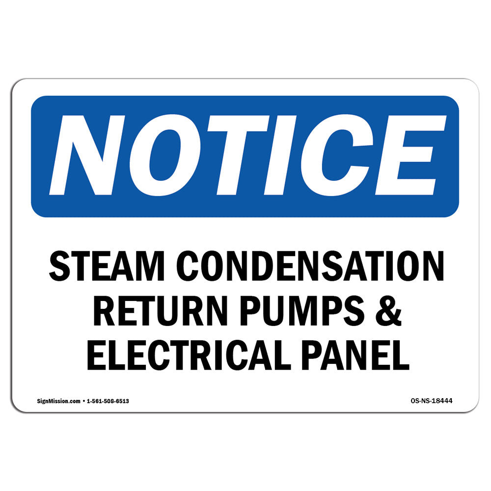 SignMission Steam Condensation Return Pumps and Electrical Sign | Wayfair