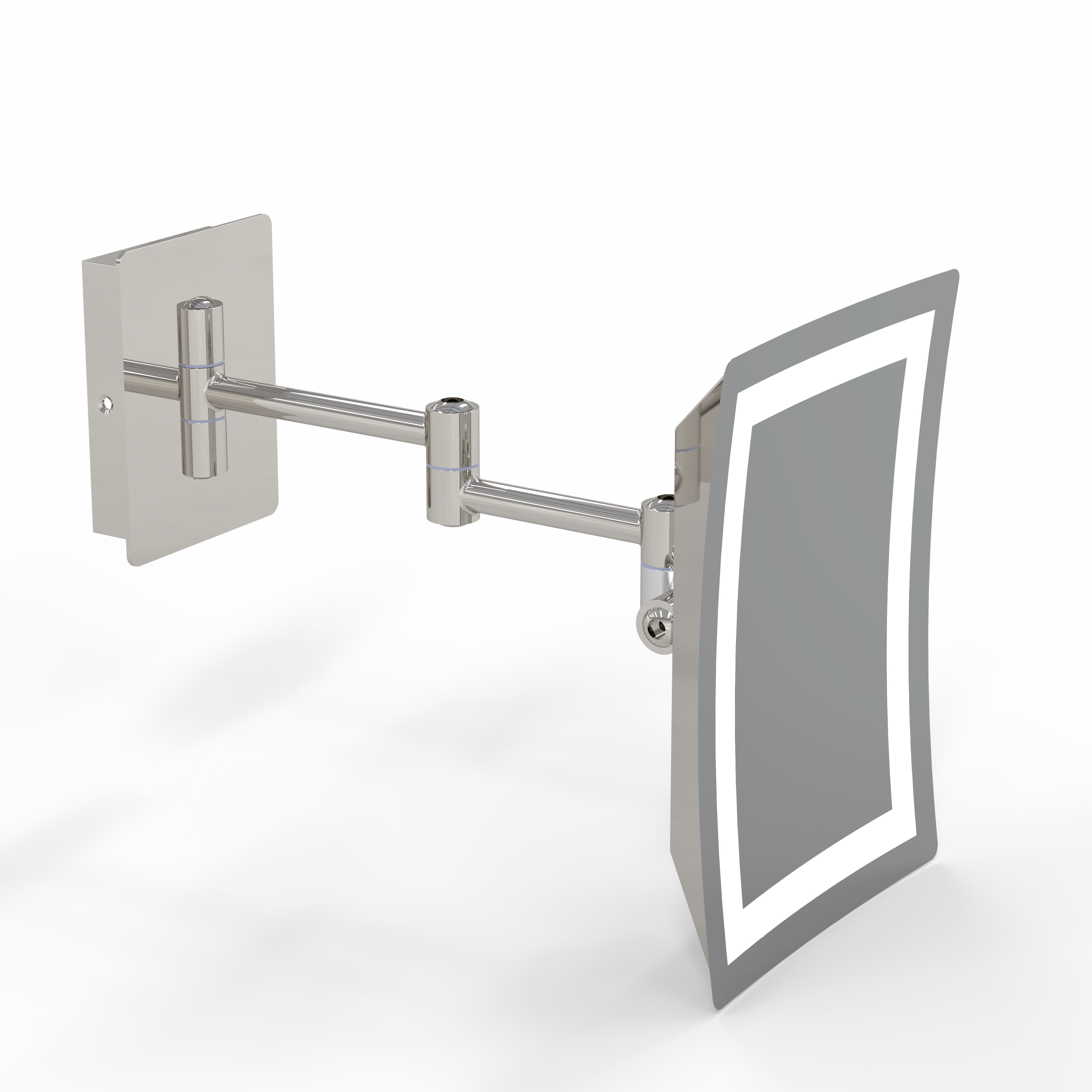 Aptations Ekta Modern & Contemporary Frameless Lighted Magnifying Wall ...