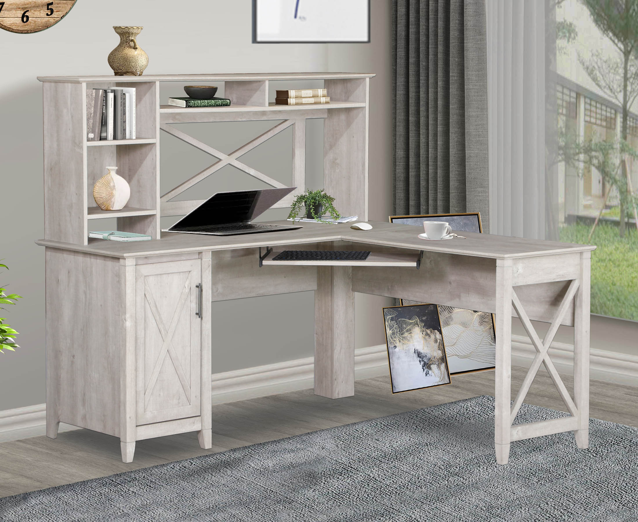 Inbox Zero Desk Hutch With Open-Top Shelf - Wayfair Canada