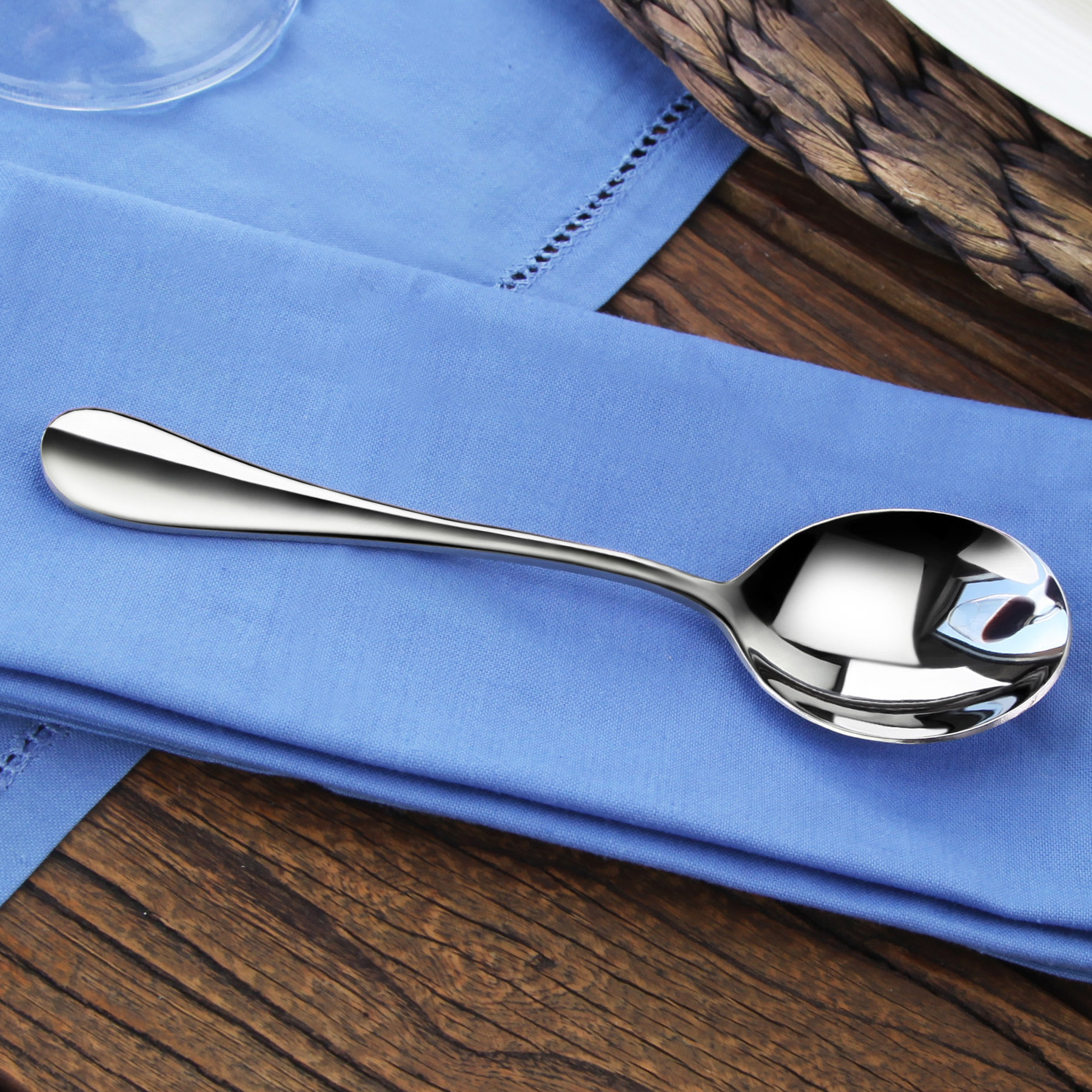 Symple Stuff Blanton Stainless Steel Place Spoon & Reviews | Wayfair