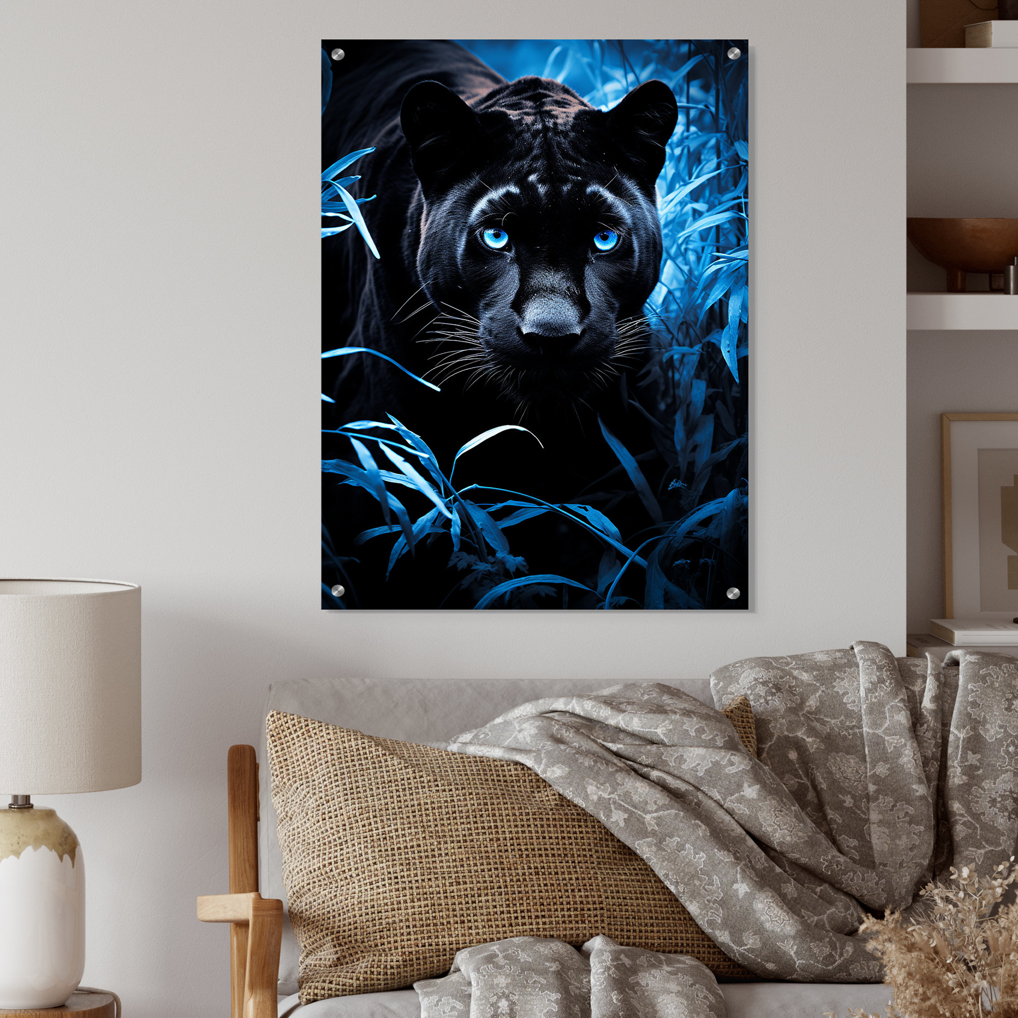 Mercer41 Black Blue Panther Hidden Observer Infrared - Panther Acrylic ...