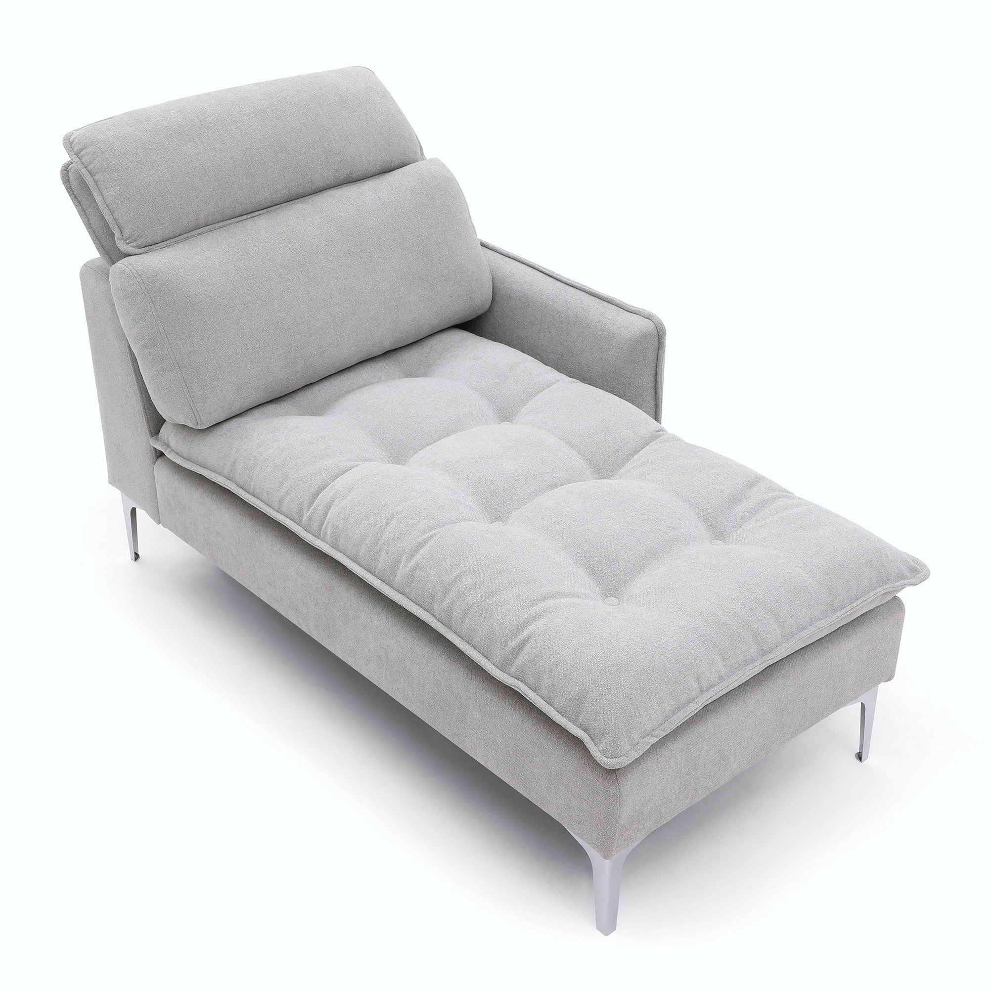 Orren Ellis Linen Upholstered Bench Chaise Lounge | Wayfair