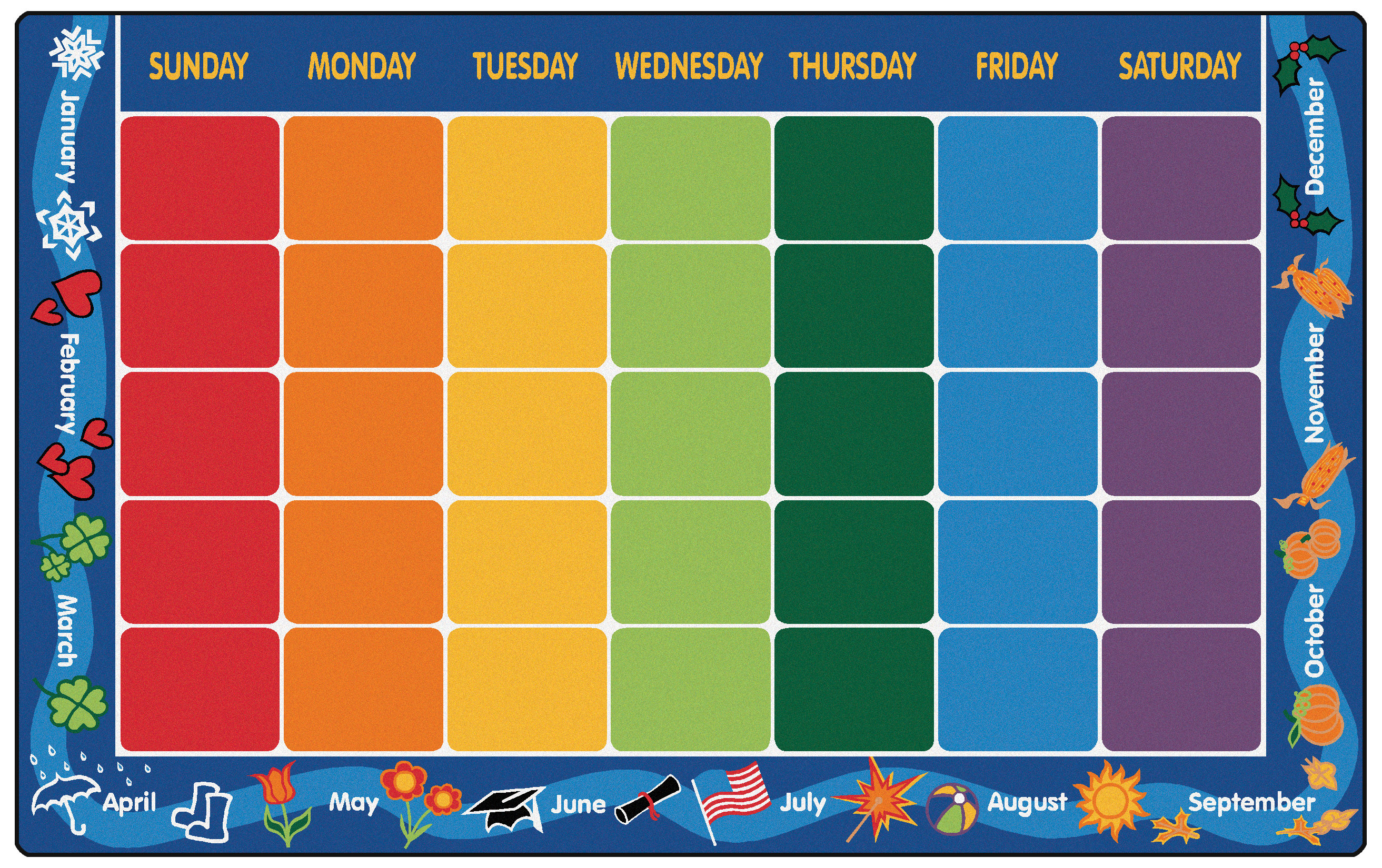 Carpets for Kids Premium Collection Classroom Seating Calendar ...