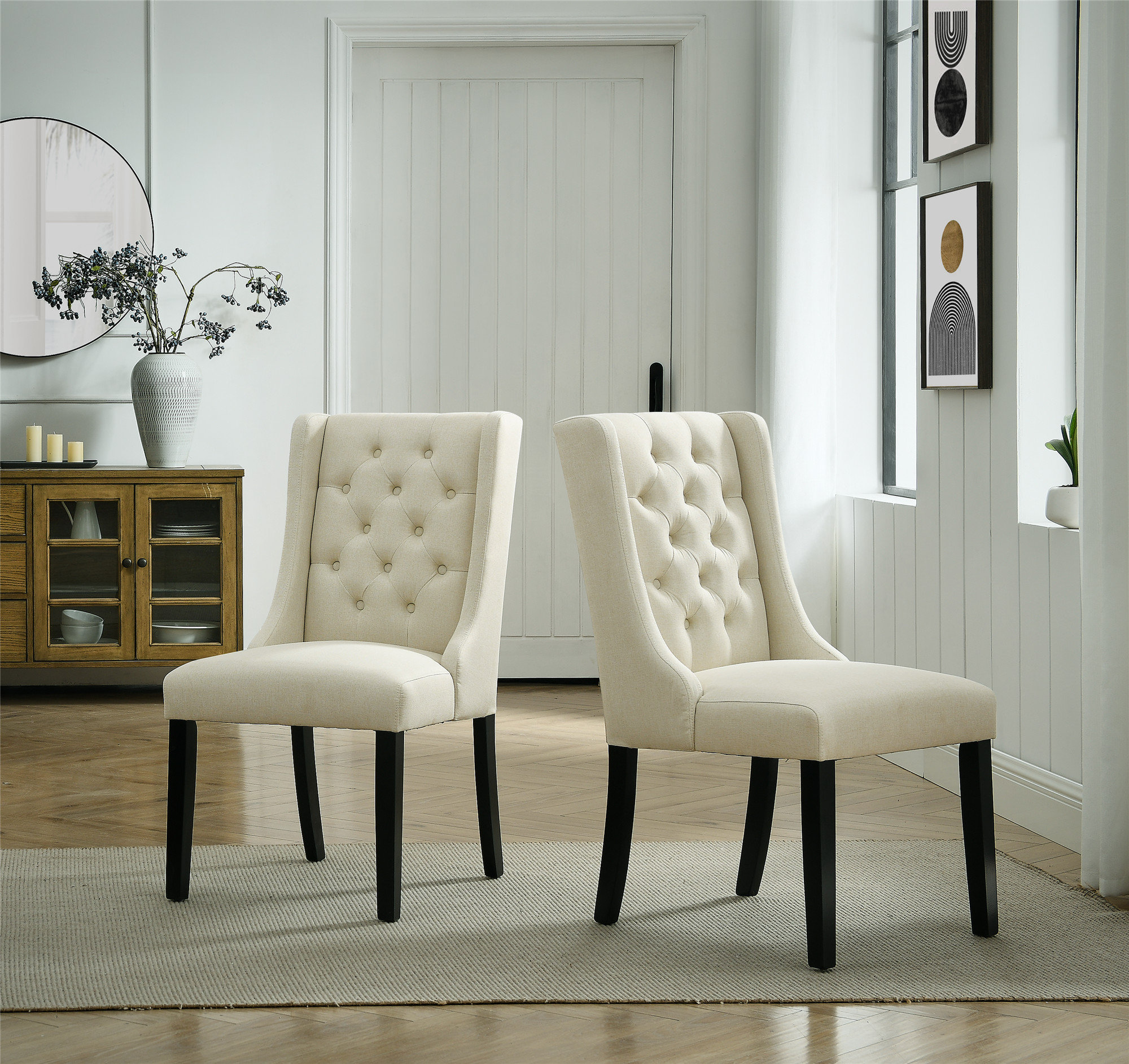 Lark Manor™ Tufted Parsons Chair & Reviews | Wayfair