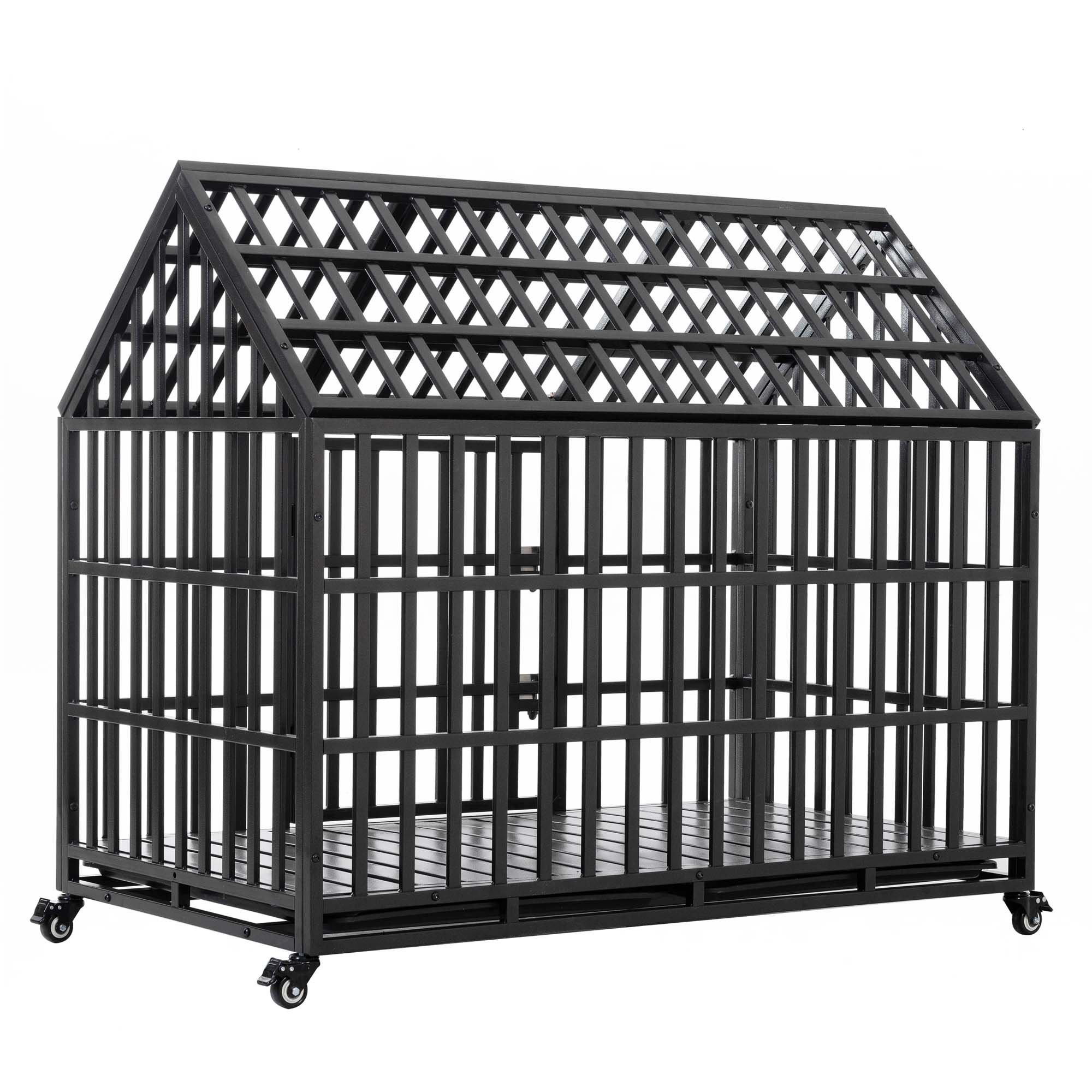 Archie & Oscar™ 52" Heavy Duty Dog Crate Large Dog Cage Strong Metal ...