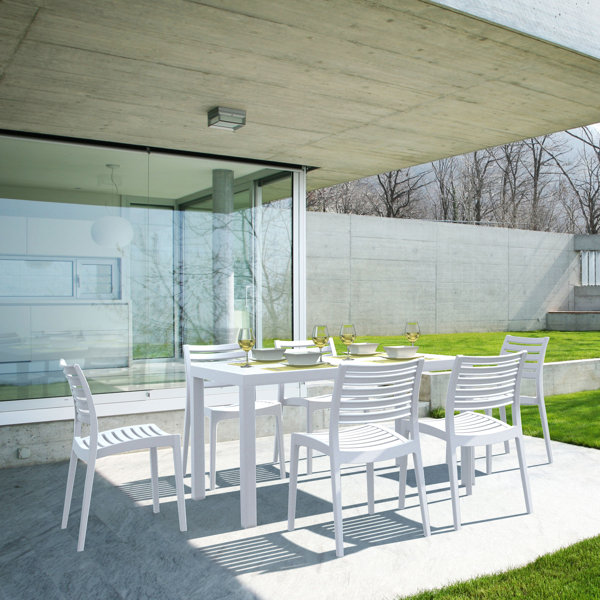 George Oliver Brette 6 - Person Patio Dining Set with Rectangular Table ...