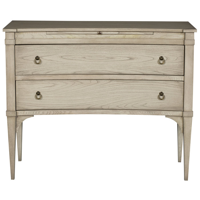 Vanguard Furniture Cyprus Nightstand Chest in Light Pewter Hardware ...