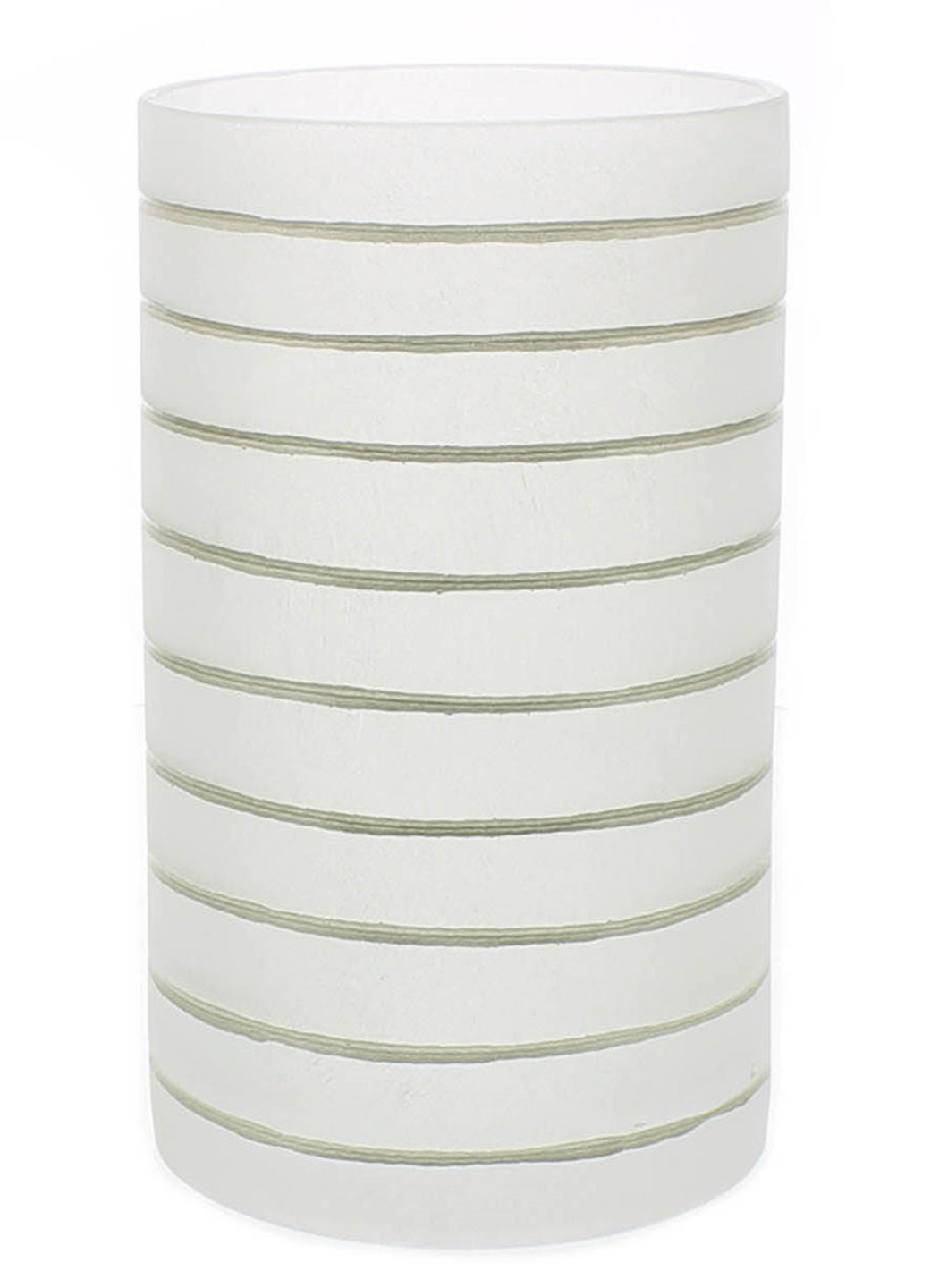 Breakwater Bay Cut Stripe Glass Hurricane - Wayfair Canada
