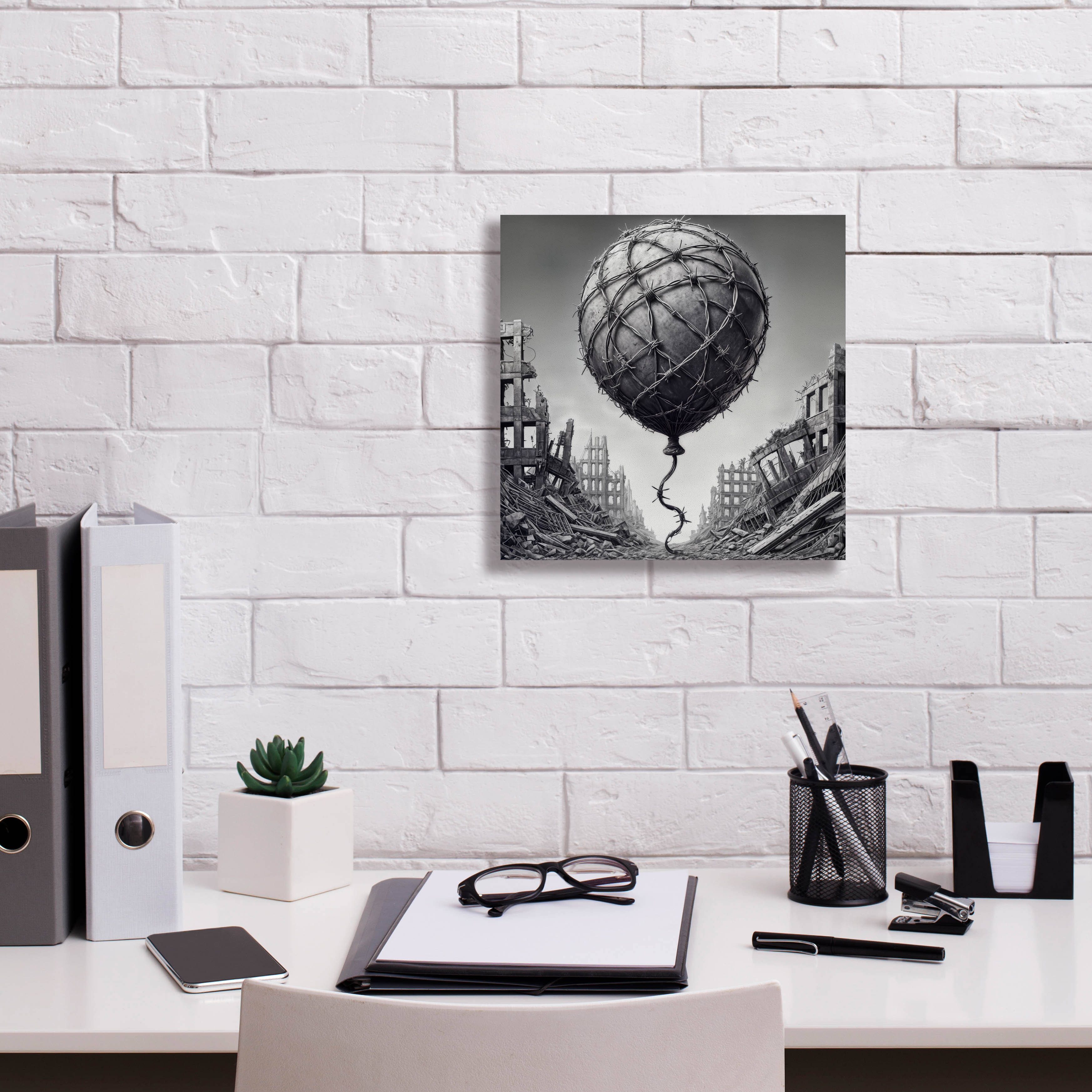 Epic Graffiti 'Concrete Balloon' by Rey Klimt Wall Art | Wayfair