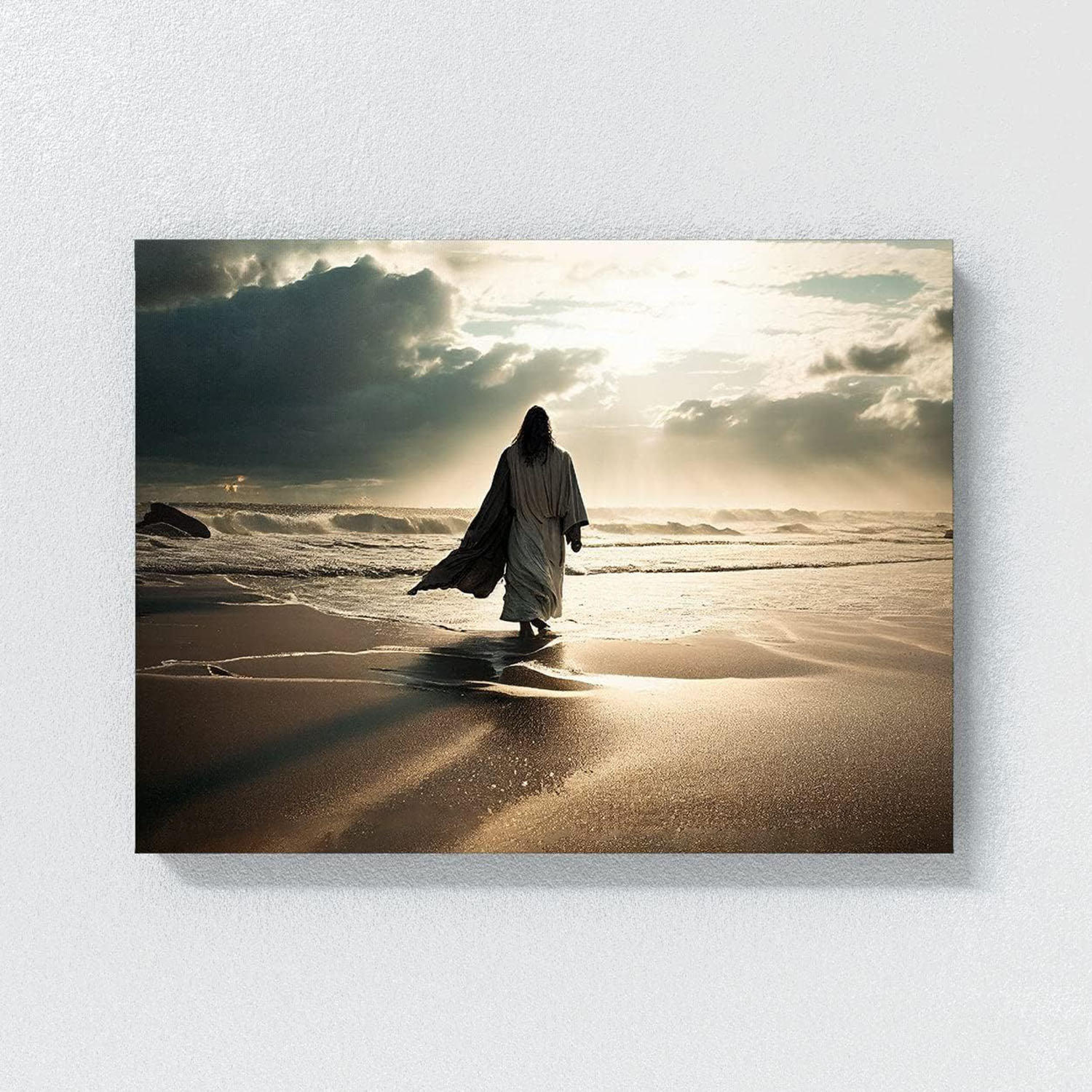 Highland Dunes Sense Canvas Jesus 30 Canvas Art - Home Decor Wall Art ...
