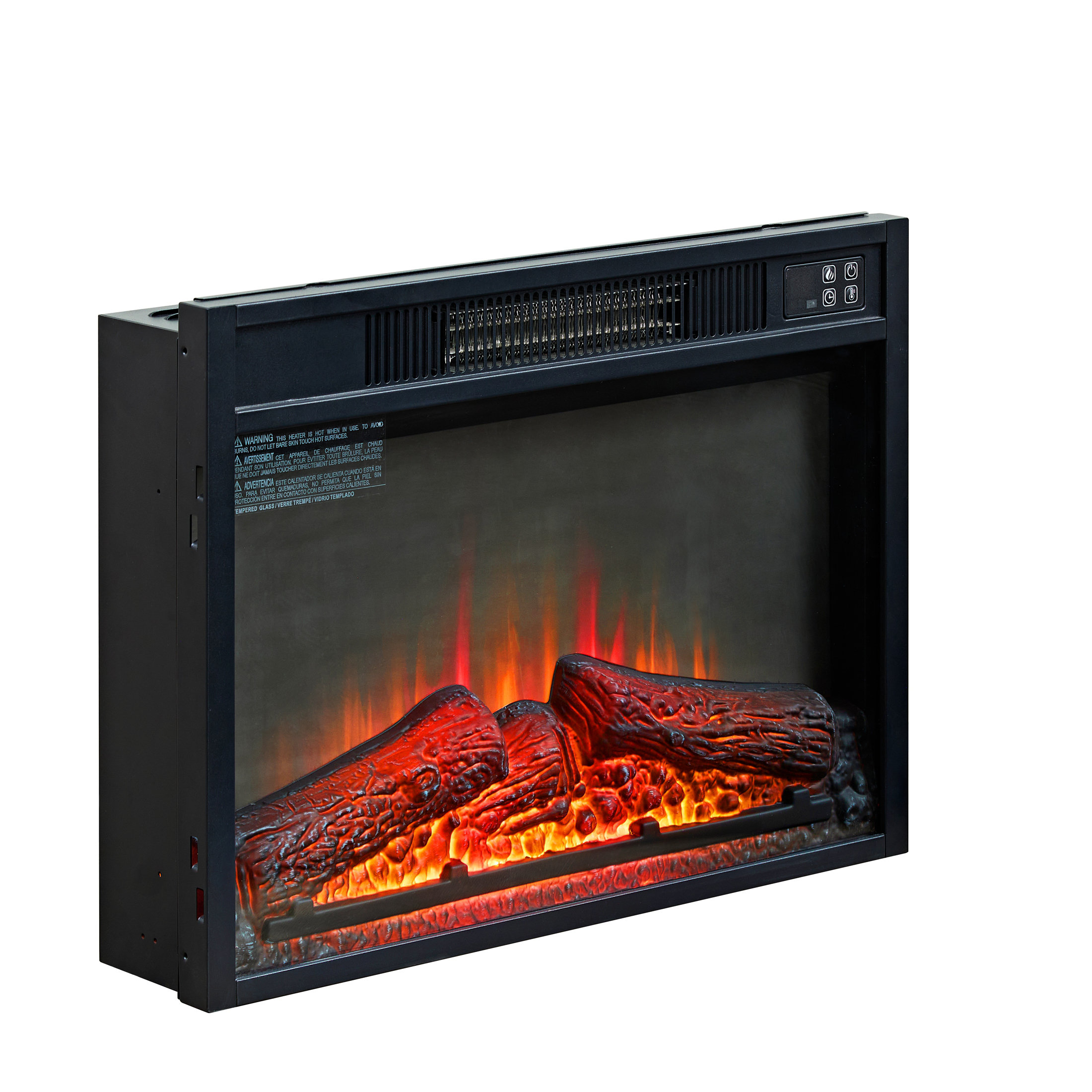 Symple Stuff 23" 3D Infrared Electric Fireplace Insert with IR Remote ...
