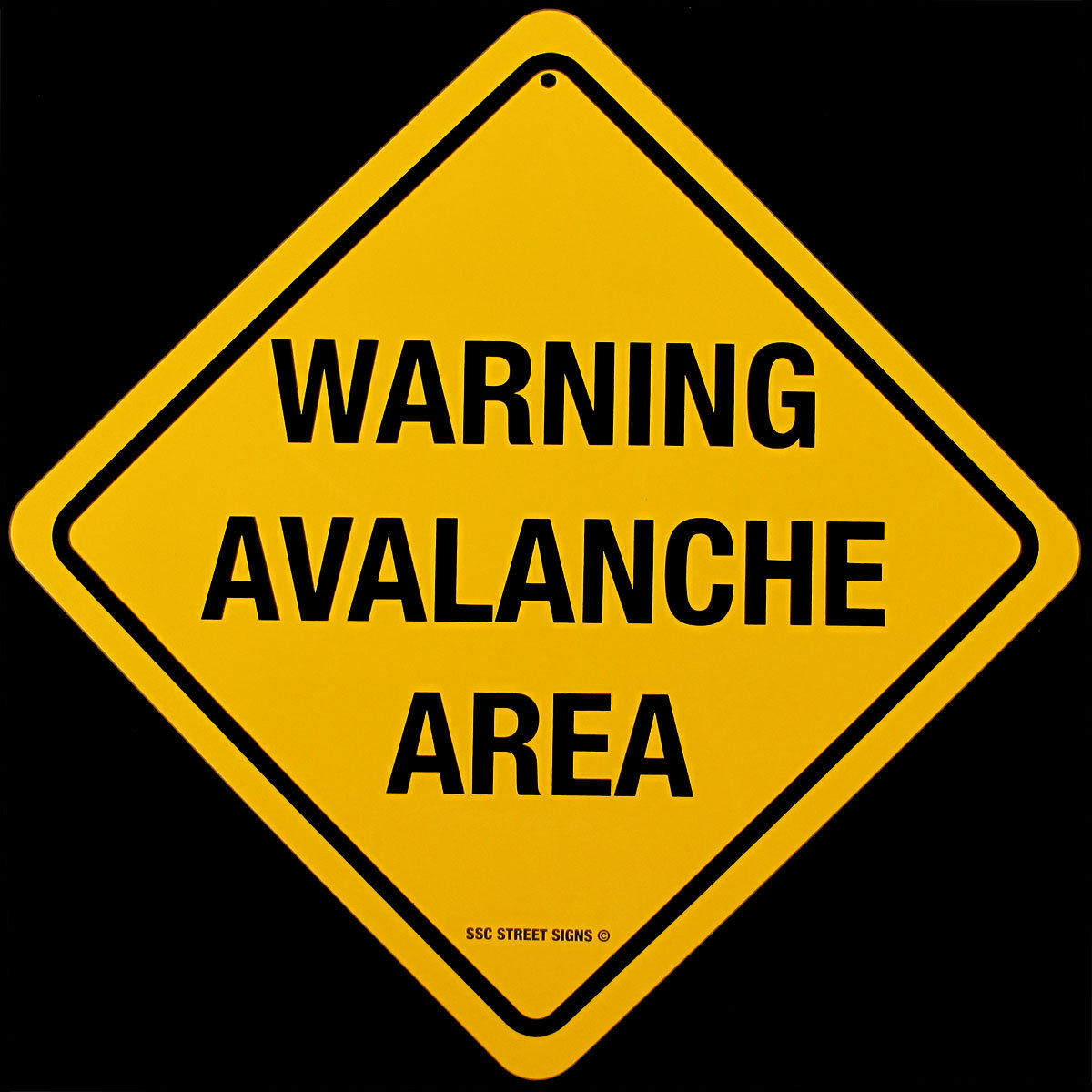 Treasure Gurus Metal Danger Warning Avalanche Area Street Sign Bar Pub ...