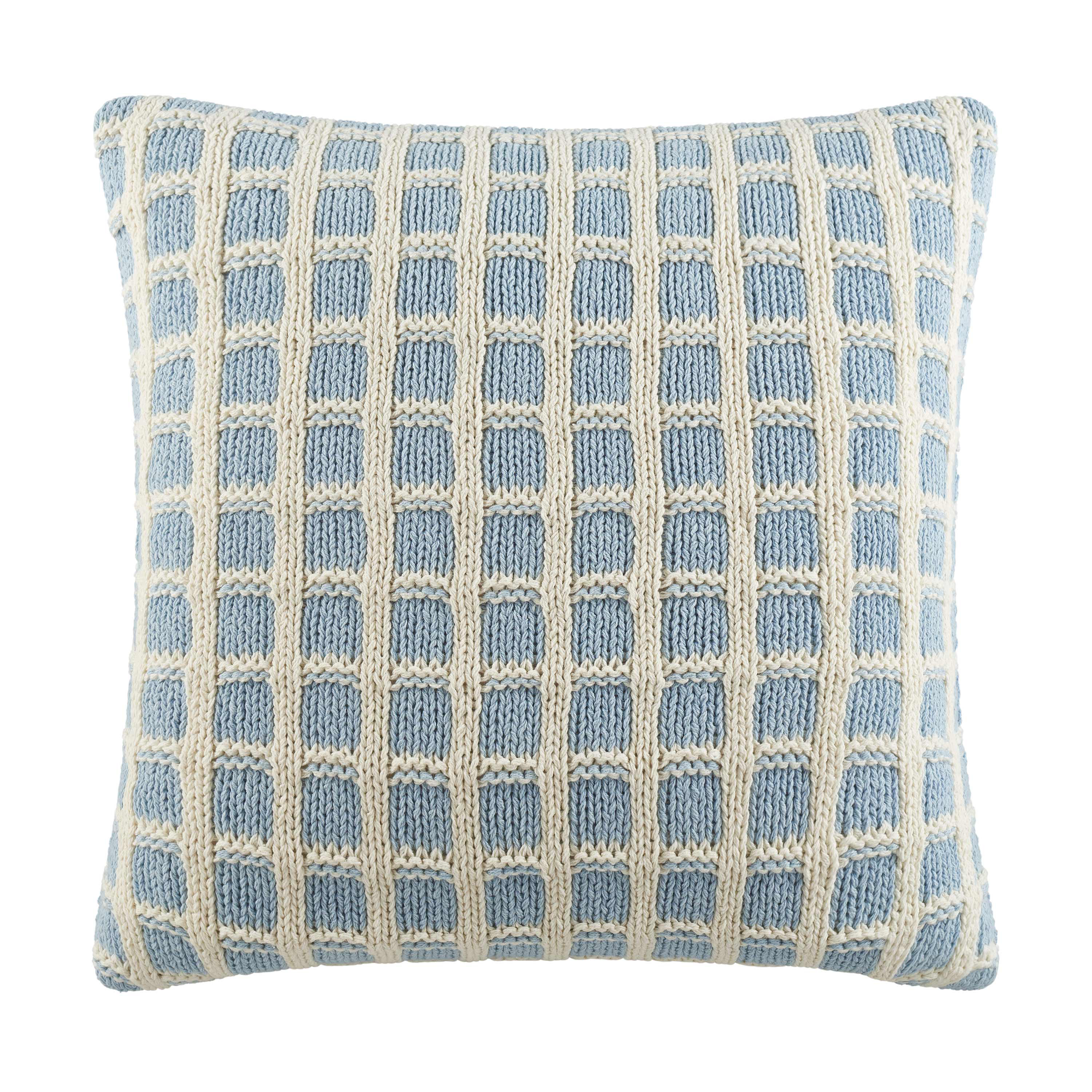 Southern Tide Zephyr Knitted Square Ivory Decorative Pillow | Wayfair