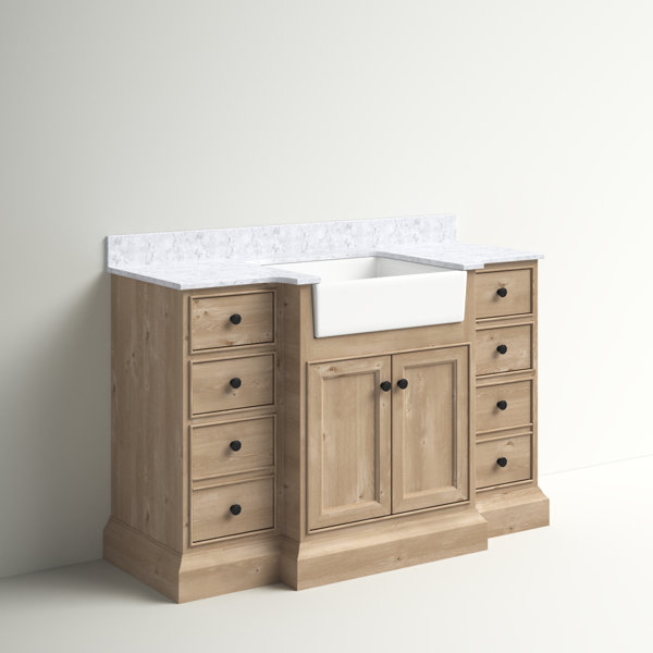 Light Wood Single Bathroom Vanities You'll Love | Wayfair