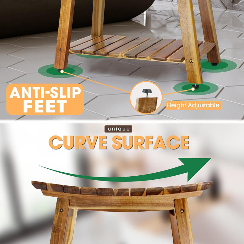 Minoky Shower Stool Bench Chair For Inside Shower To Sit On, 24 Inches ...