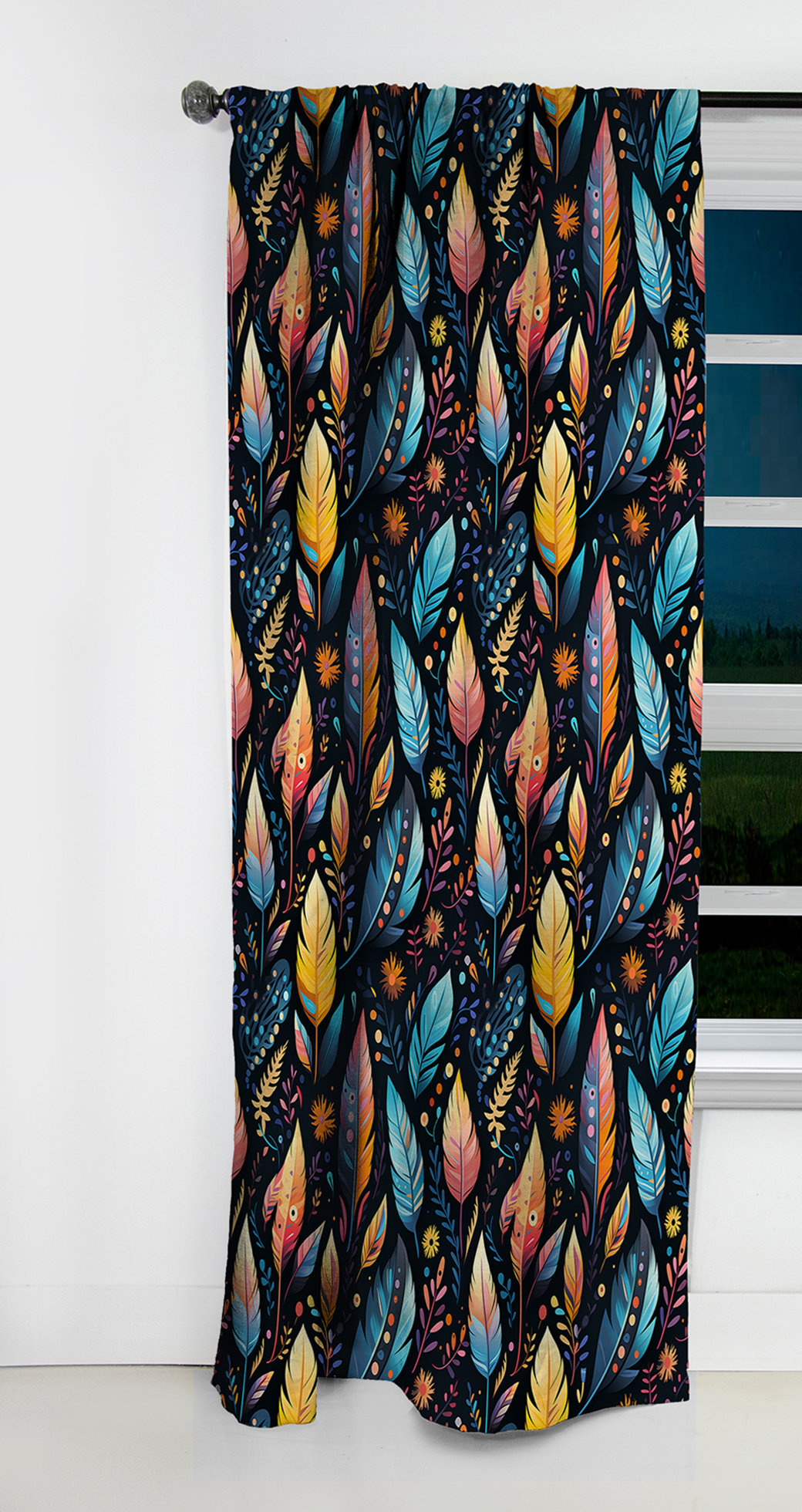 Design Art Tribal Dreamscape Feather Boho Pattern V - Boho Abstract ...