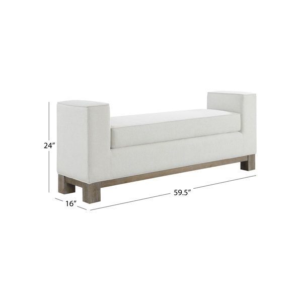 Wade Logan® Basilotto 100% Polyester Upholstered Bench & Reviews | Wayfair