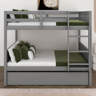 Lark Manor™ Full Over Full Convertible Solid Wood Bunk Bed With Twin ...