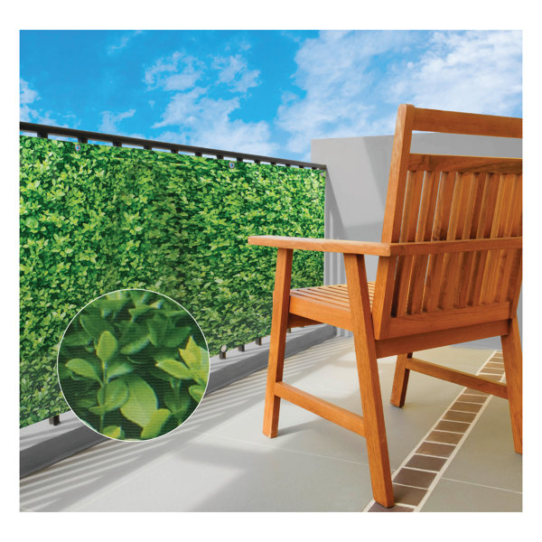 Bay Isle Home™ Balcony Screen 34 In X 180 In - Green Foliage Design ...