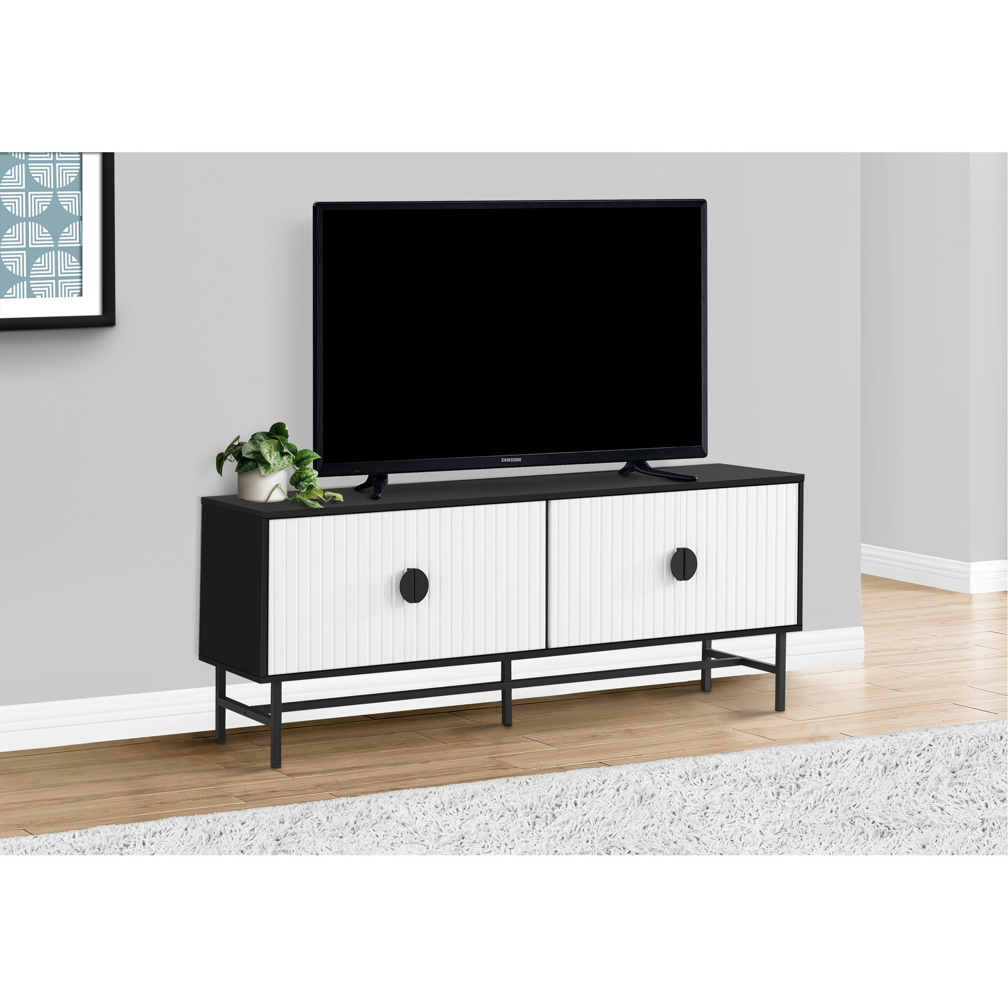 Ebern Designs Tv Stand, 60 Inch, Console, Media Entertainment Center ...