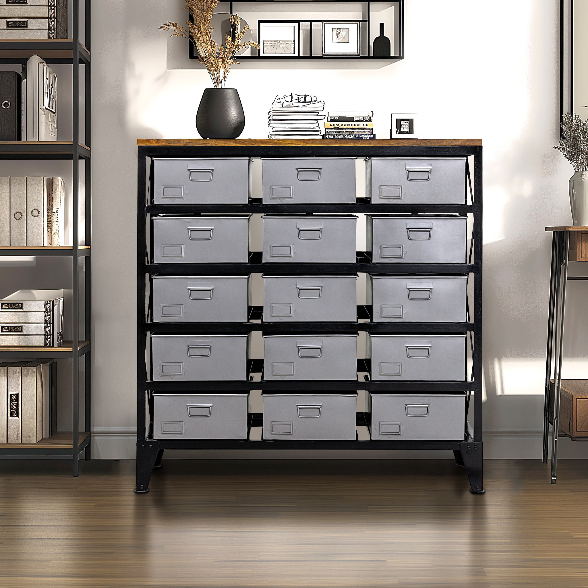Yosemite Home Decor 15 Drawers Standard Dresser & Reviews | Wayfair
