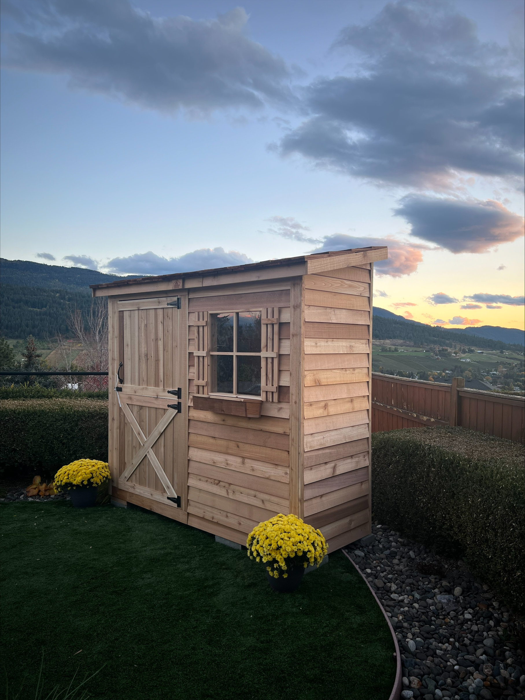 Cedarshed Bayside Western Red Cedar Wood Lean-To Storage Shed | Wayfair