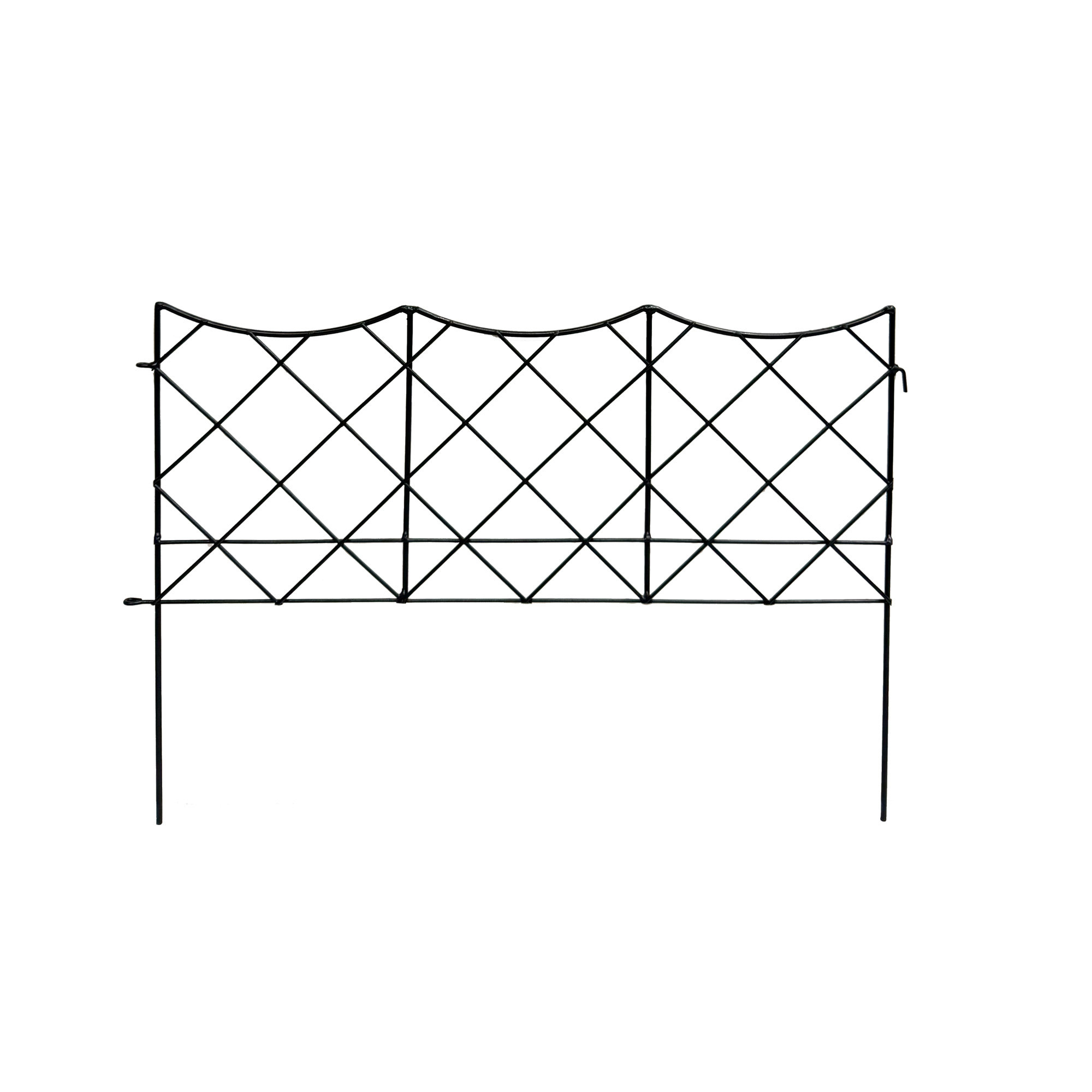 Ebern Designs Crescent Border Edging – 3-Pack Handcrafted Steel Garden ...