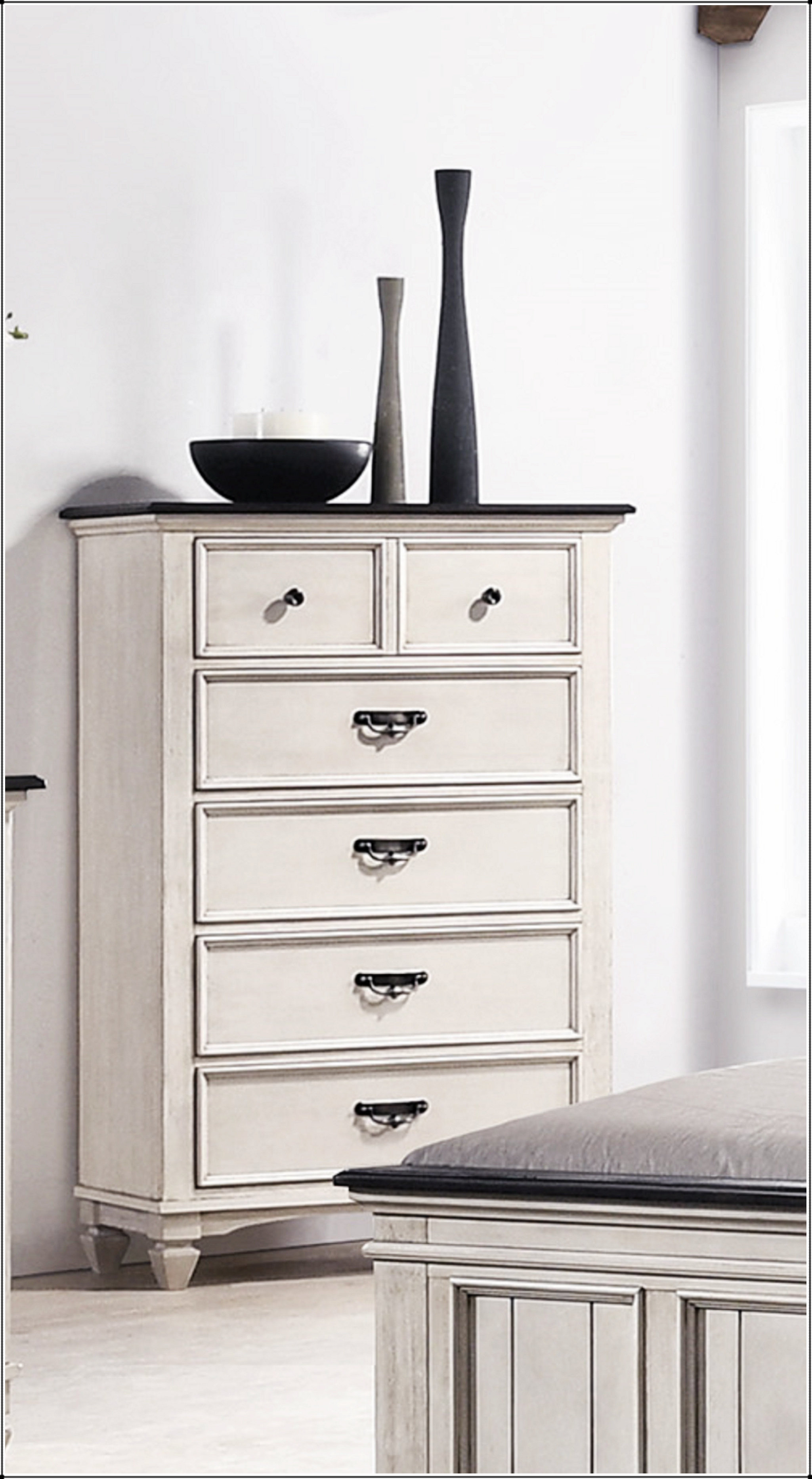 George Oliver Beautiful Farmhouse Two-Tone Finish Chest With Six ...