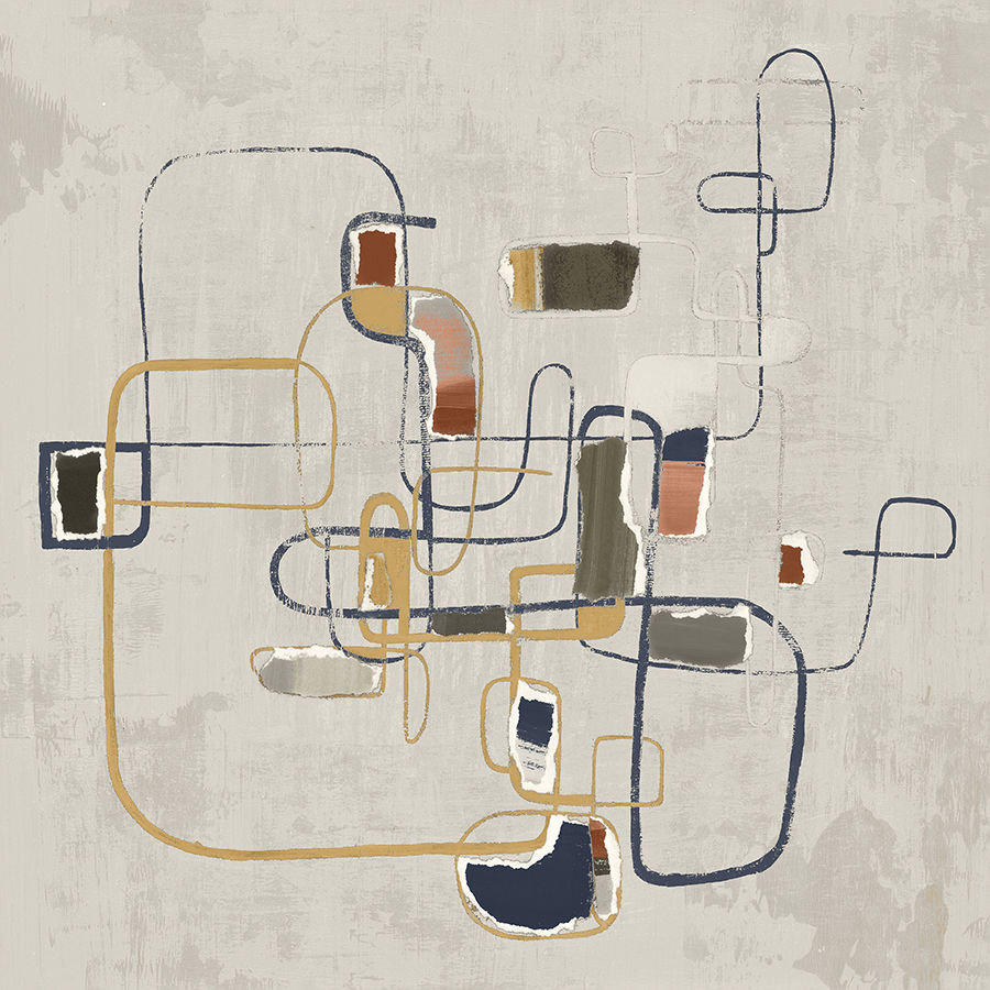 Chelsea Art Studio Colored Tempo I by Jean Kenna - Wrapped Canvas ...