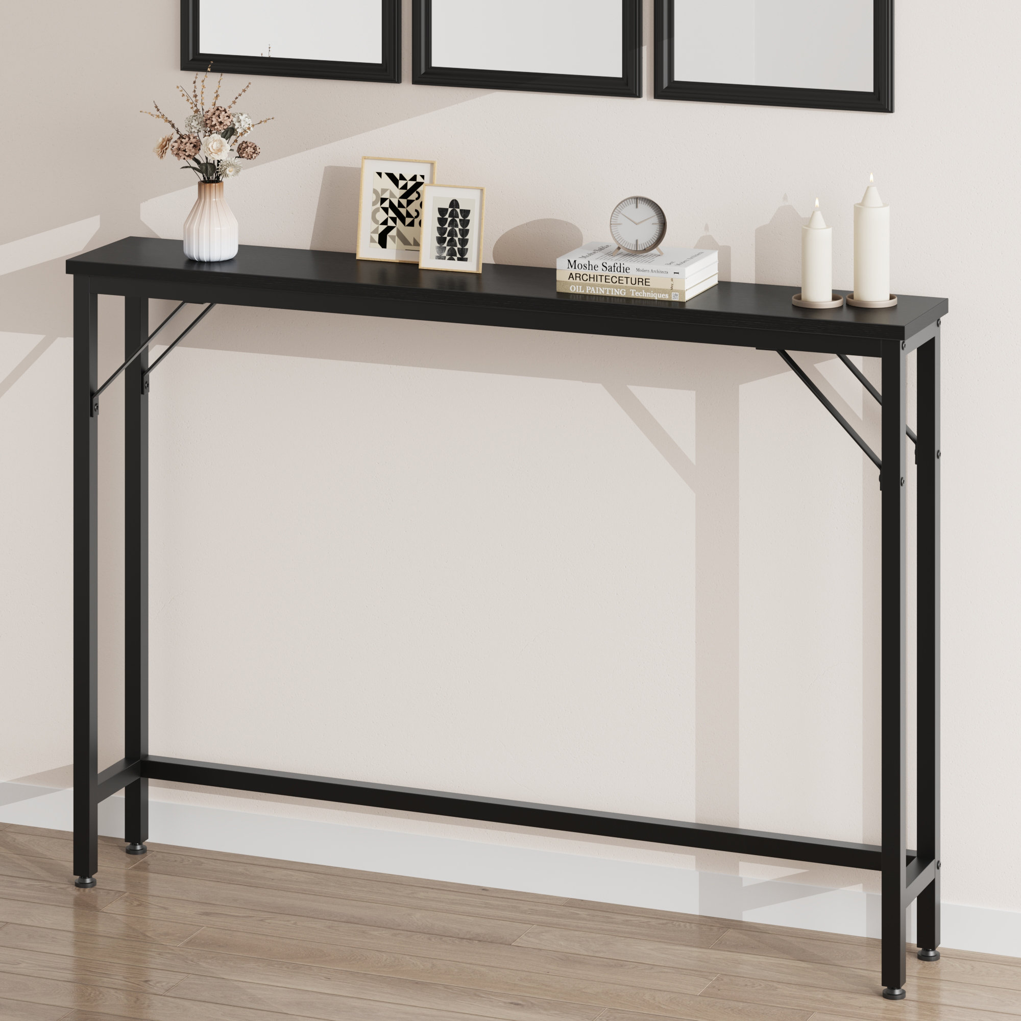 17 Stories Console étroite 5,9 "avec prises - Wayfair Canada