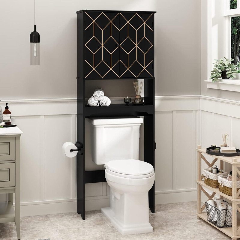 Hokku Designs Zenae Freestanding Over The Toilet Storage | Wayfair