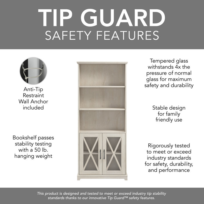 Laurel Foundry Modern Farmhouse Kistner Storage Bookcase | Wayfair