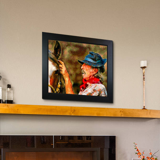 Canora Grey The Cowboy Framed On Canvas by Celito Medeiros Painting ...