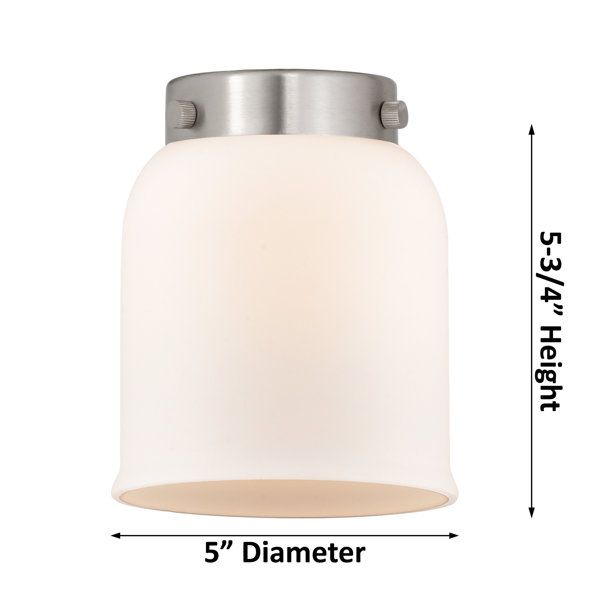 Williston Forge Aditi Bell 1 Light 6" Flush Mount | Wayfair