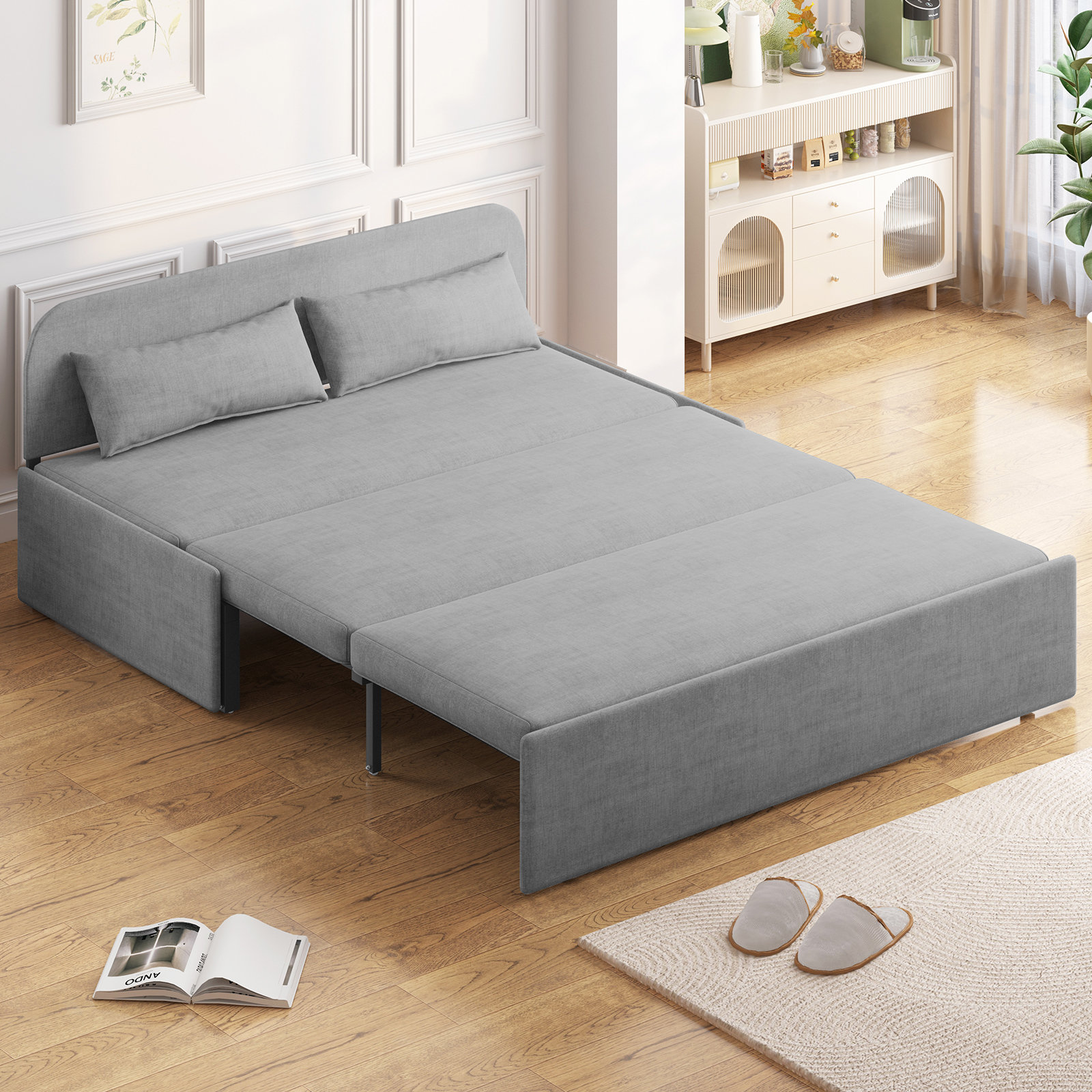 Ebern Designs Sofa Bed Couch,convertible Sleeper Sofa With Cushions ...