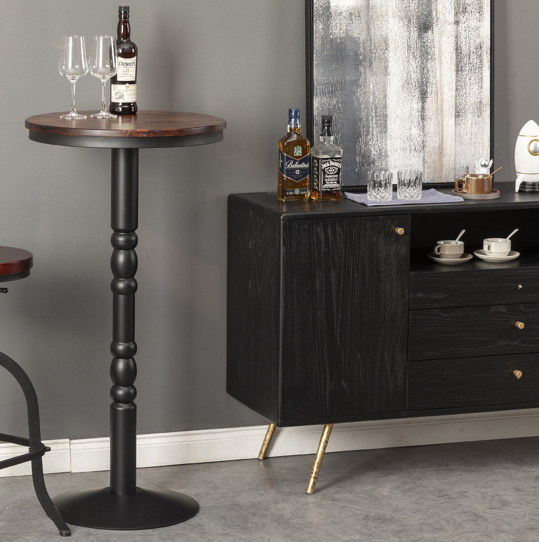 Williston Forge Jennah Wooden Bar Table | Wayfair