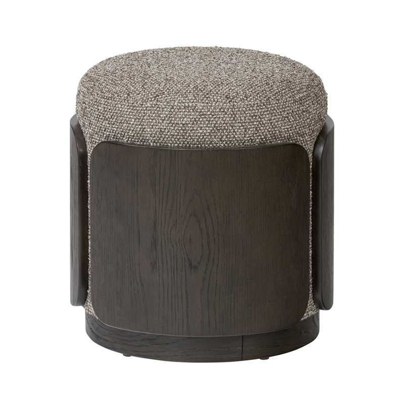 Wildon Home® Qailah Ottoman - Dark Brown Oak/earth | Wayfair