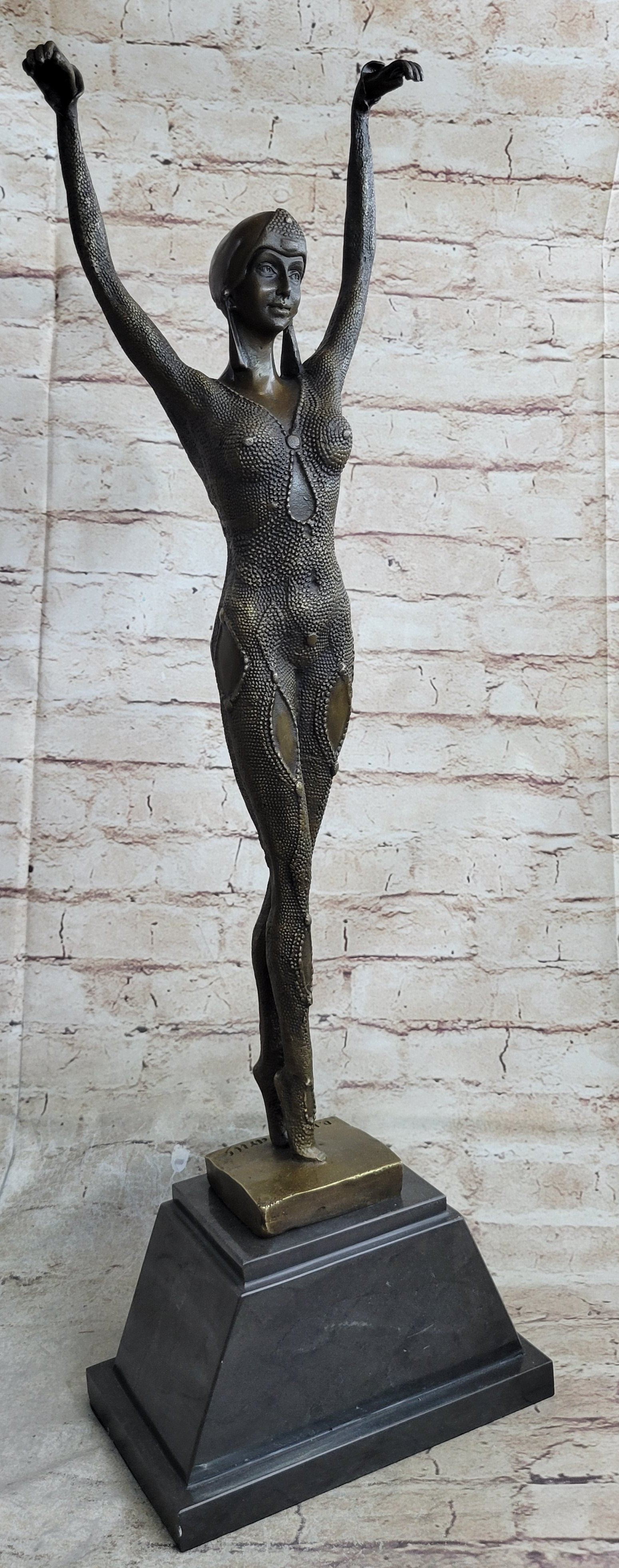 Red Barrel Studio® Musse French Starfish Dancer By Chiparus Bronze ...