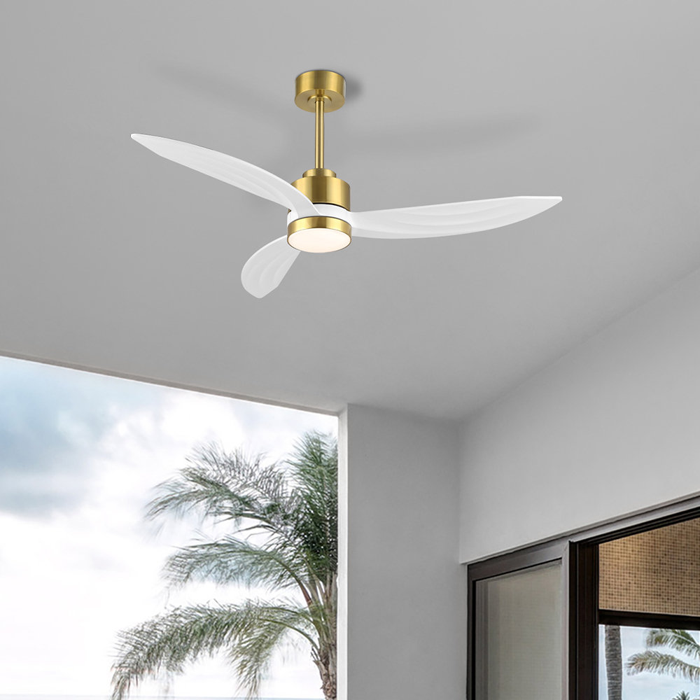 Willa Arlo™ Interiors Gianick 3 - Blade LED Propeller Ceiling Fan with ...