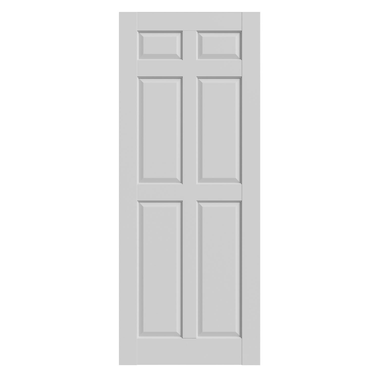 Voskss 6 Panel Manufactured Wood French Doors For Closet & Bedroom ...