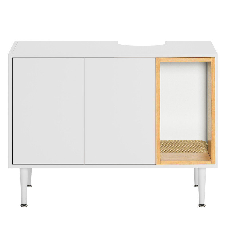 Tucker Murphy Pet™ Bathroom Sink Cabinet with Hidden Cat Litter Box ...