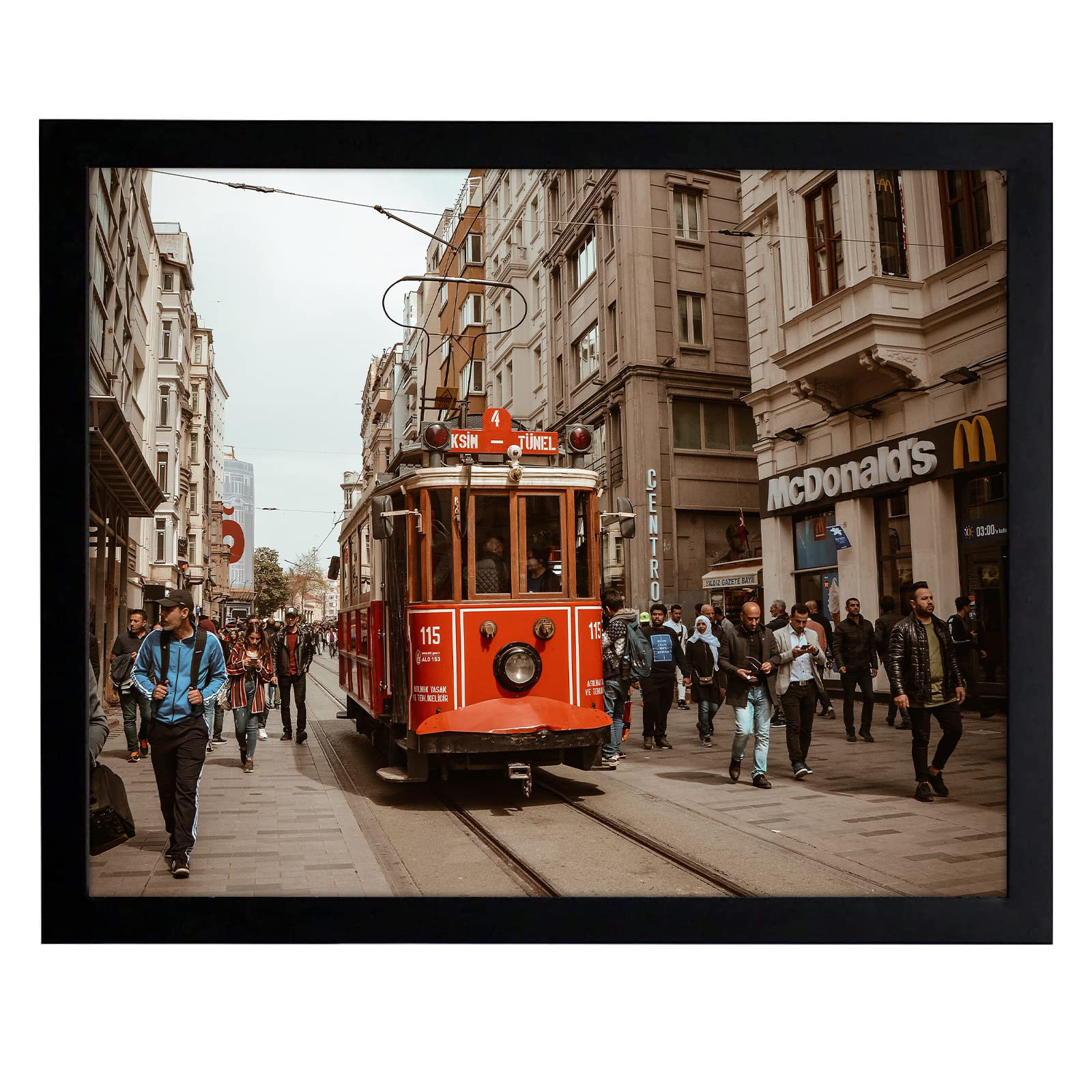 Hokku Designs Modern Black Wood Poster Frame - 16X20 Wall Mount For ...