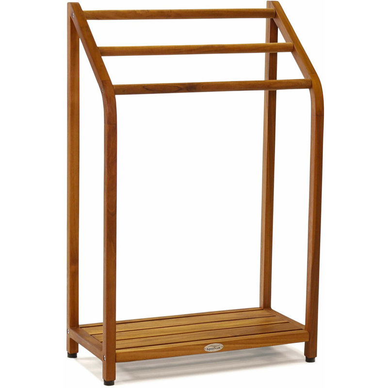 Aqua Teak Spa Teak 22.5'' Towel Stand & Reviews | Perigold